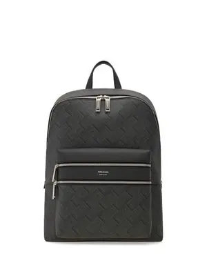 FERRAGAMO Embossed Gancini Backpack - Grey