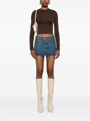 Wardrobe.NYC Cropped T-shirt - Brown