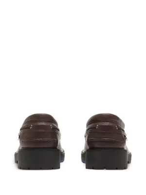 Burberry Raft Boat Shoes - Brown
