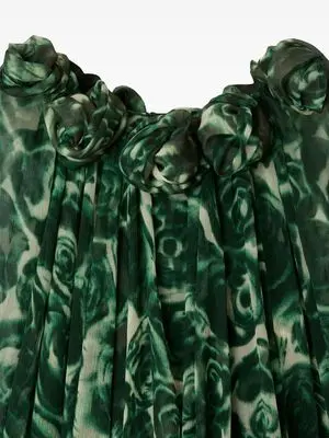 Burberry Printed Silk Maxi Dress