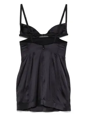 NENSI DOJAKA Petal Mini Dress - Black