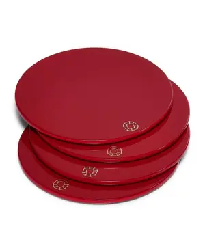 THE MARTHA, BY BACCARAT Set Of 4 Octogone Coasters - Clear