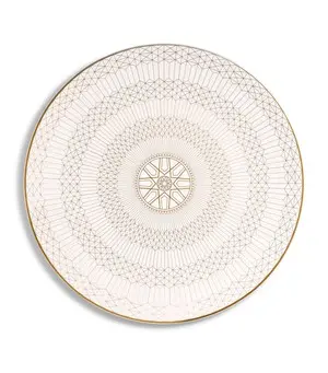 THE MARTHA, BY BACCARAT Arcadia Gold Show Plate - Clear