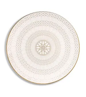THE MARTHA, BY BACCARAT Arcadia Gold Show Plate
