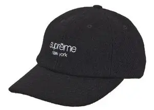 Supreme Harris Tweed 6-panel Cap - Black