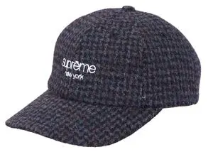 Supreme Harris Tweed 6-panel Cap - Navy Blue
