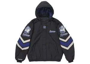 Supreme Mitchell & Ness Ncaa Hooded Stadium Jacket - Black