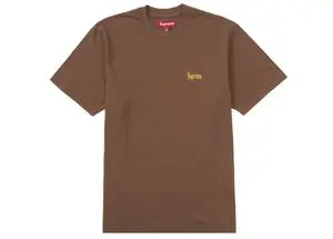 Supreme Old English Tee Shirt - Brown