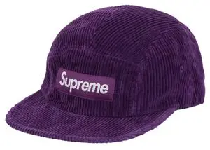 Supreme Corduroy Camp Cap - Purple