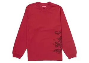 Supreme Dragon Embroide Long Sleeve Top