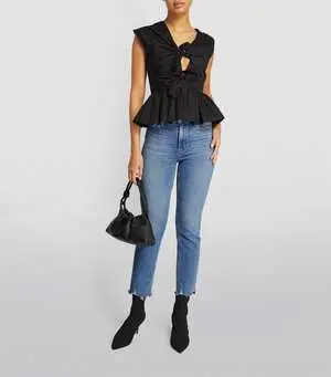 Paige Cindy Straight Ankle Jeans