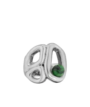 Marina Moscone Pearl Signet Ring Silver