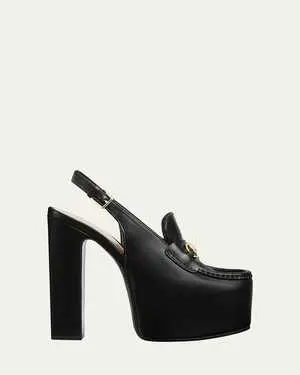 GUCCI ブラック プラットフォームヒール WMNS) Gucci Platform Perforated G Sandal 'Black Rubber' 663577