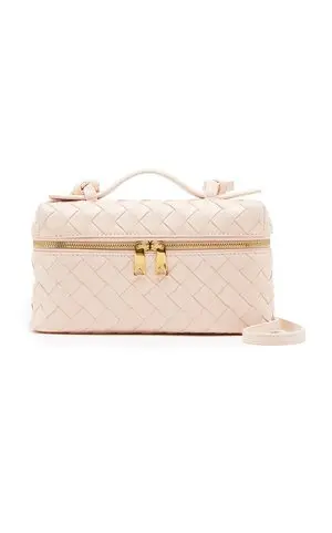 Bottega Veneta Bottega Veneta Intrecciato Leather Vanity Case Pink