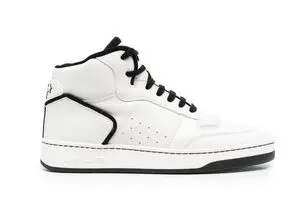 Saint Laurent Sl80 Mid-top Sneakers - Blanc Optique