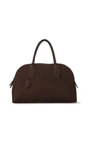 THE ROW India 15.75 Suede Top Handle Bag