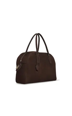 THE ROW India 15.75 Suede Top Handle Bag