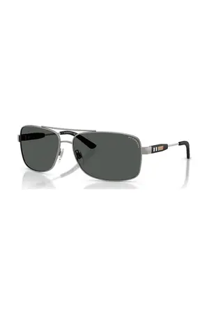 Burberry Sunglasses With House Check Plaque - Grey