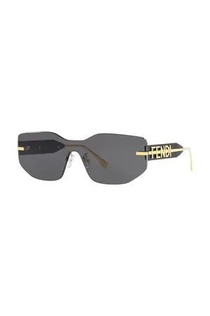 Fendi Rectangle Sunglasses - Gold