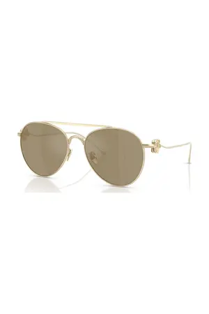 Giorgio Armani Ar6167 -plated Aviator Sunglasses