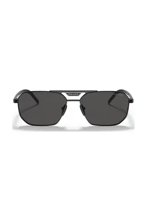 Prada Rectangle Sunglasses - Black