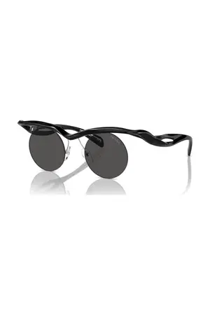 Prada Round Frame Sunglasses - Black