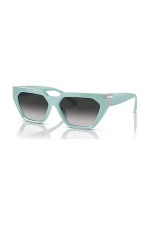 TIFFANY SUNGLASS HUT Tiffany & Co. Irregular Sunglasses - Blue