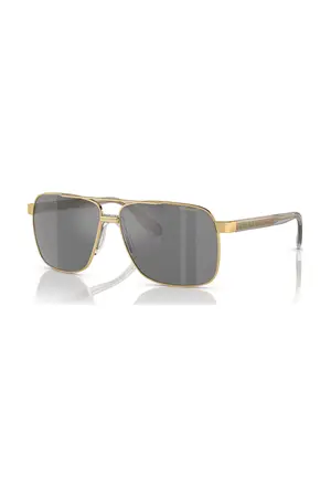 Versace Tone Square Frame Sunglasses - Gold