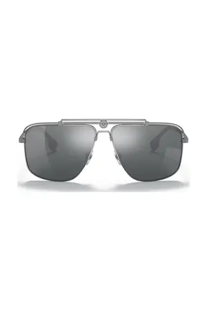 Versace Rectangle Sunglasses With Adjustable Nosepads