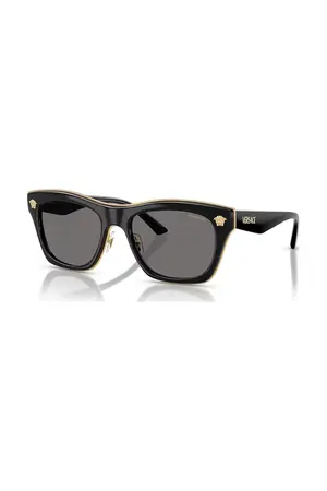 Versace Sunglasses With Metal Frame - Red