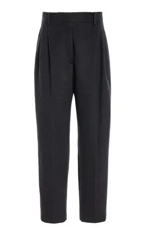 THE ROW Richelle Cashmere Straight-leg Pants - Grey