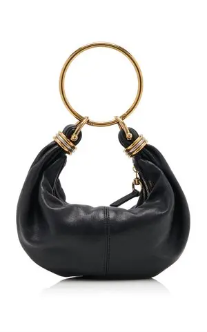 Chloé Bracelet-handle Leather Shoulder Bag - Black
