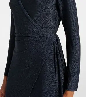 Diane Von Furstenberg Simona Lame Wrap Dress