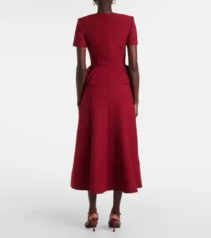 Roland Mouret Crepe Midi Dress
