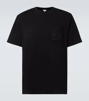 Loewe Anagram Cotton T-shirt - Black