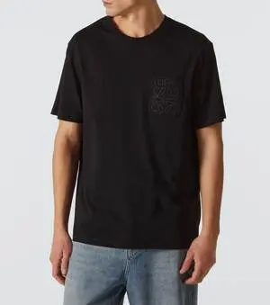 Loewe Anagram Cotton T-shirt - Black