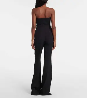 Alexander McQueen High-rise Flared Wool Pants