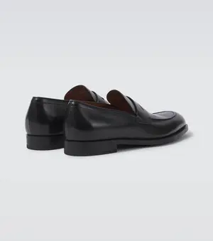 Zegna Leather Penny Loafers