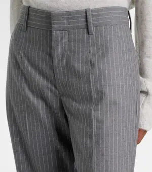 Isabel Marant Étoile Ritana Pinstripe Wool Tapered Trousers