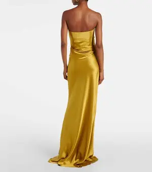 THE SEI Silk Satin Bustier Gown