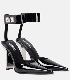 Versace Patent Leather Slingback Pumps