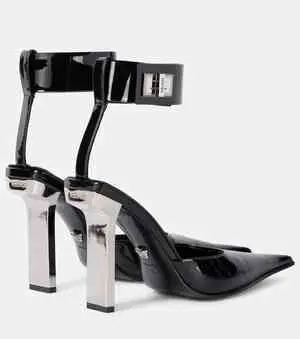 Versace Patent Leather Slingback Pumps