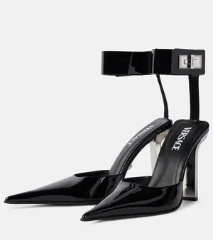 Versace Patent Leather Slingback Pumps