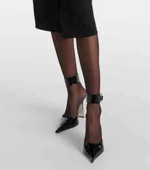 Versace Patent Leather Slingback Pumps