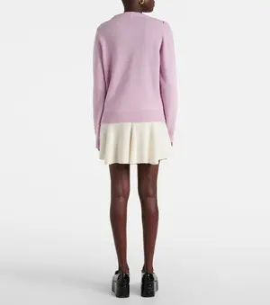 GANNI Logo Intarsia Wool-blend Sweater