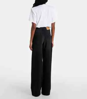 Isabel Marant Étoile Lemony Wide-leg Jeans - Black