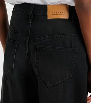 Isabel Marant Étoile Lemony Wide-leg Jeans - Black