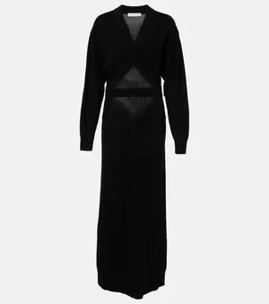 Christopher Esber Gathered Cutout Maxi Dress - Black