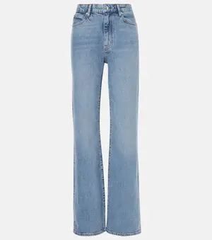 FRAME Arrow High-rise Flared Jeans - Blue