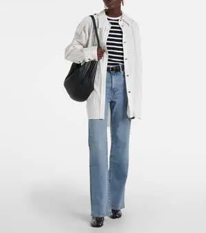 FRAME Arrow High-rise Flared Jeans - Blue